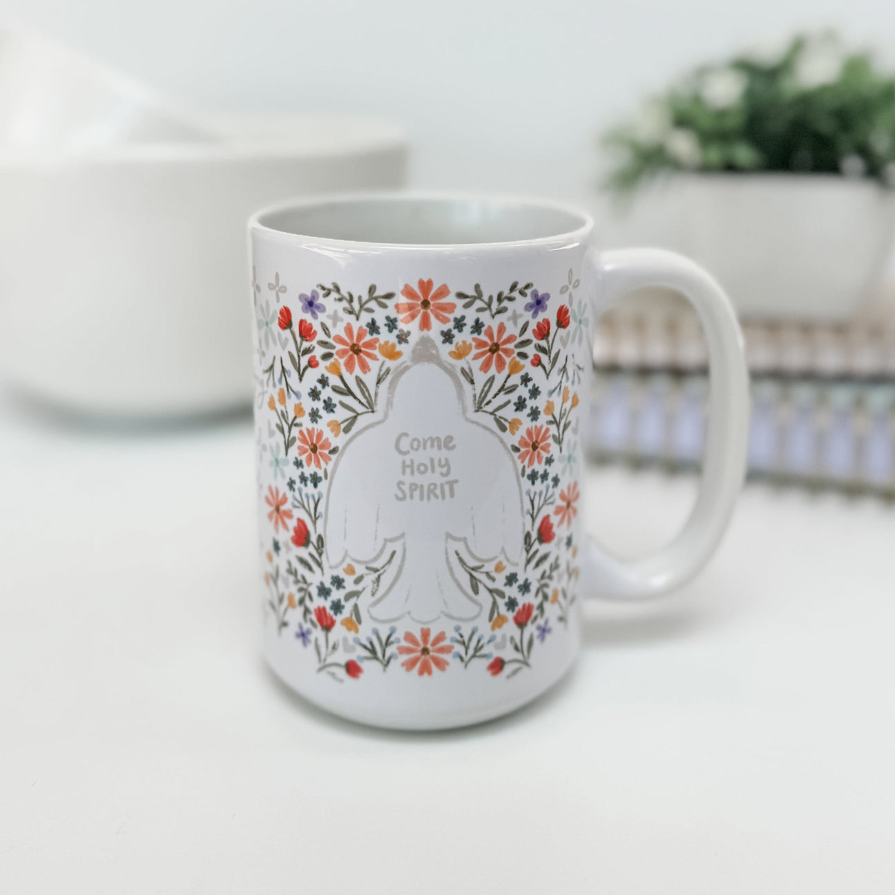 Come Holy Spirit Mug - Catholic Coffee Cup Gift | The Little Rose Shop