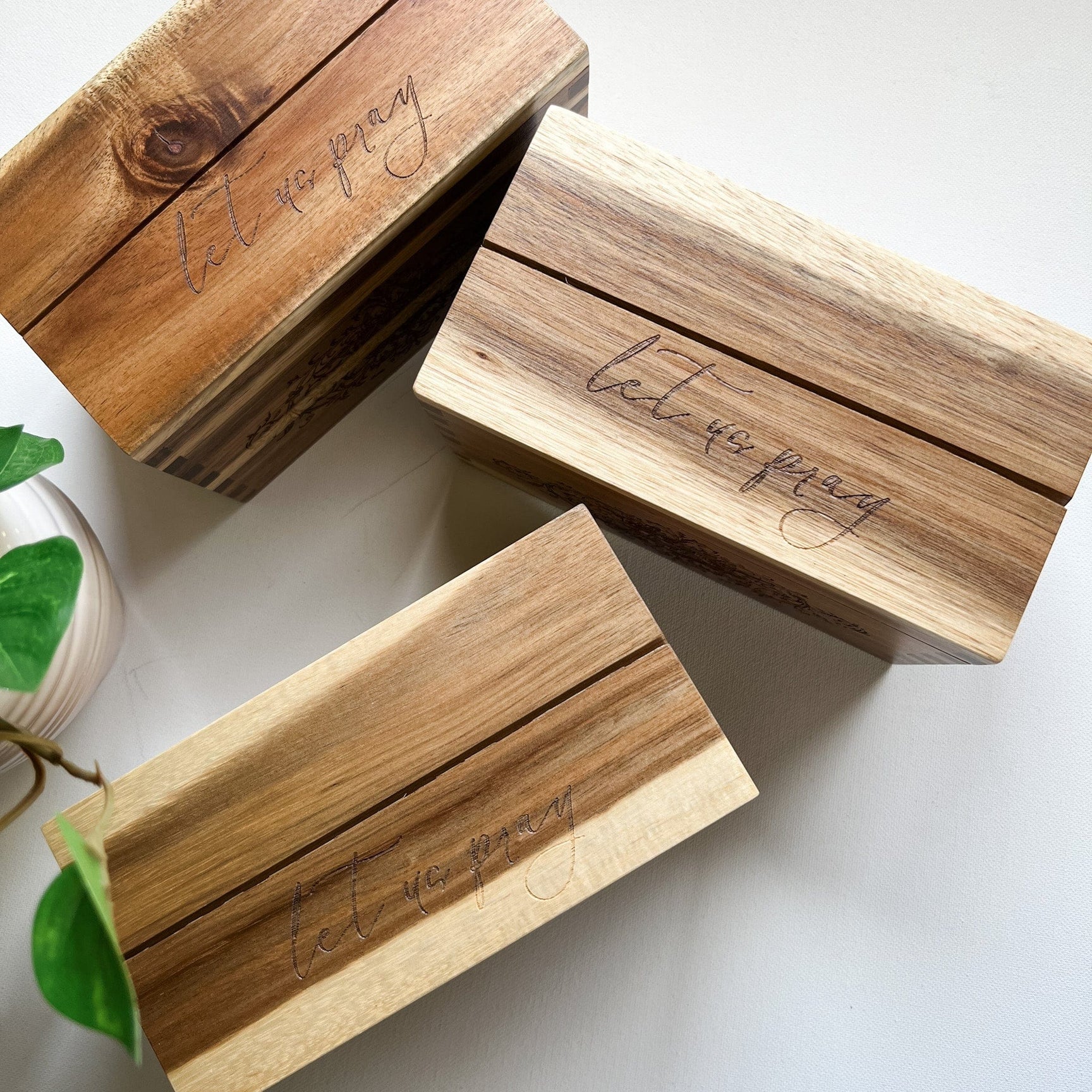 Wooden Prayer Card Box – The Little Rose Shop