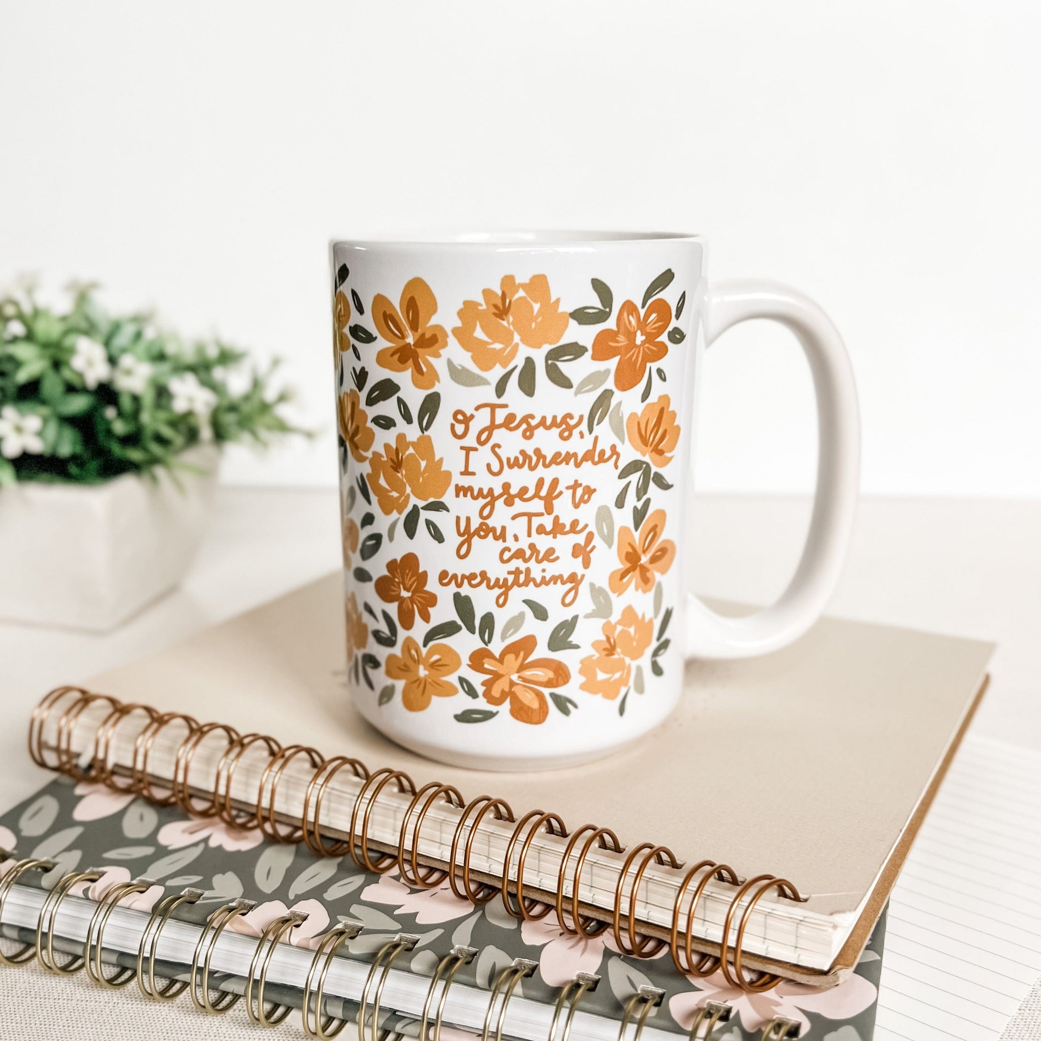 Surrender Floral Mug – The Little Rose Shop