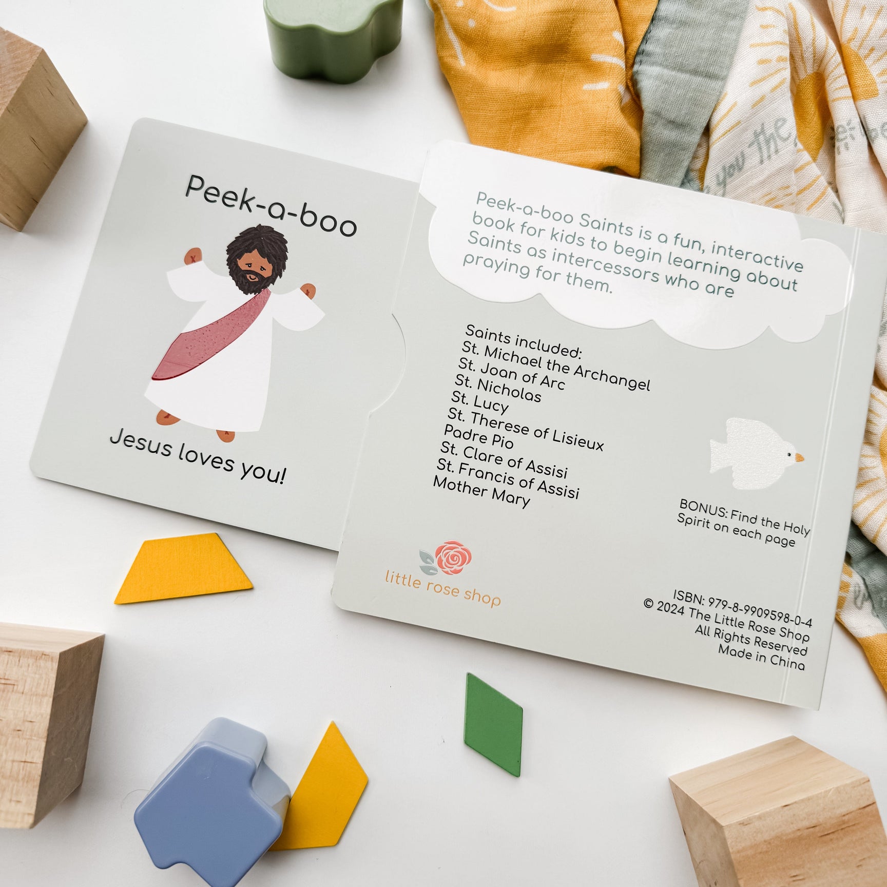 Saints Peek-a-Boo Catholic Board Book for Kids